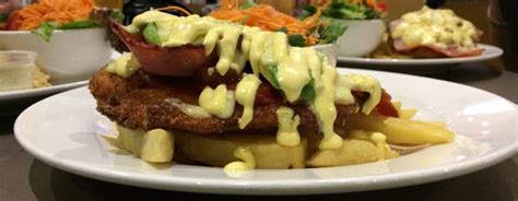 Chicken Parmigiana At The Dicky Beach Surf Club Clares Cosmos