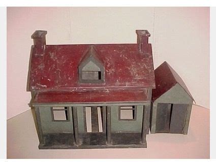 Victorian Dollhouse With Red Roof