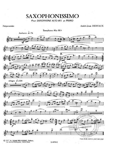 Saxophonissimo Dervaux Pdf