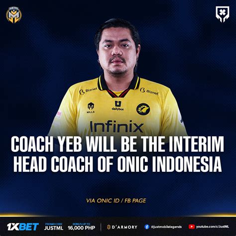 Just Vp Of Esports Franchise Coach Yeb Officially Joins Onic