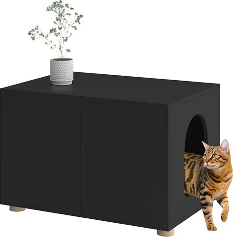 Cat Litter Box Enclosure Litter Box Furniture Stylish Modern Litter
