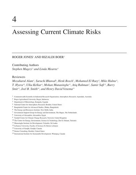 Pdf Assessing Current Climate Risks Dokumentips
