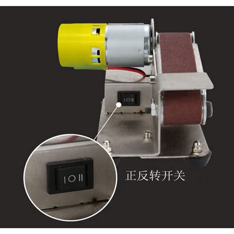 탁상 그라인더광택기 벨트 샌딩 칼갈이 미니 샌더 소형 스탠드형 Wj2100601 Jiktem