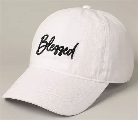 “blessed” Embroidered Hat Dmb Embroidery And Screenprinting