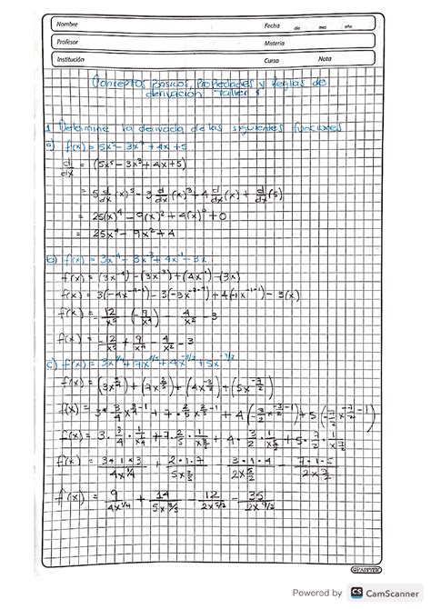 Ejercicios De Matematicas Ejercicios De Matemáticas Docsity