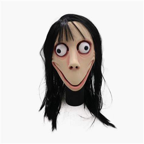 Jual Preorder Funny Scary Momo Hacking Game Cosplay Mask Adult Full
