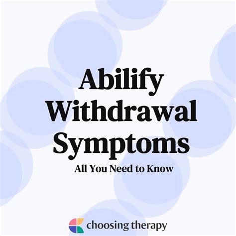 Abilify Withdrawal Risks Symptoms And What To Do