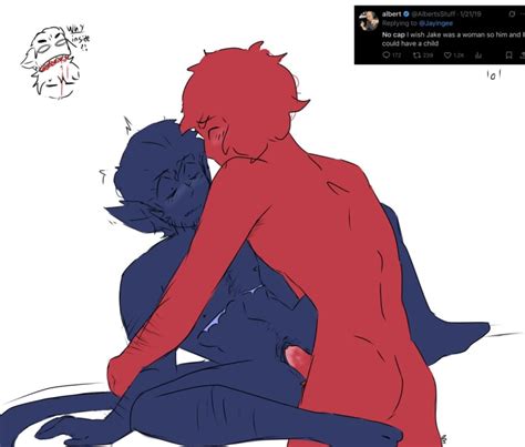 Rule 34 Albertsstuff Annoyed Blue Lotus Blush Body Hair Breeding Cum