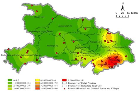Nuclear Density Analysis Of Fhctv By Prefecture Level City In Hubei
