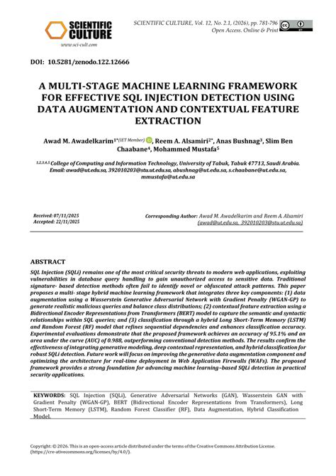 Pdf A Multi Stage Machine Learning Framework For Effective Sql