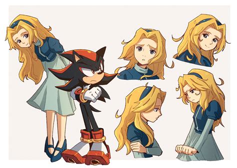 Shadow The Hedgehog And Maria Robotnik Sonic And 1 More Drawn By