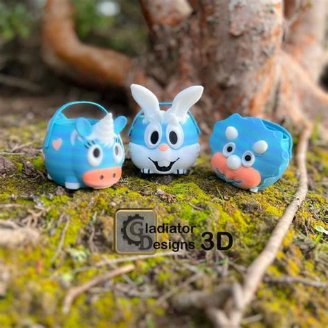 3d Printable Mini Easter Baskets By Josh