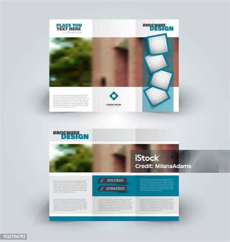 브로슈어 서식 파일입니다 비즈니스 3 배 전단지 전문 기업 스타일을 위한 창조적 인 디자인 동향 벡터 일러스트입니다 3단