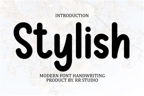 Stylish Font By Rr Studio · Creative Fabrica
