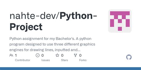 Github Nahte Devpython Project Python Assignment For My Bachelors