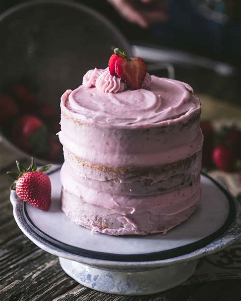 Strawberry Cake With Strawberry Cream Cheese Frosting Is Wonderful