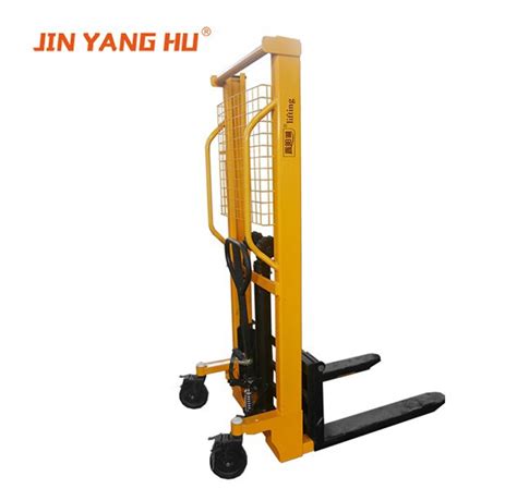 China 1 2ton 1 6m Manual Pallet Stacker Manufacturers Suppliers Factory Direct Price Jcs