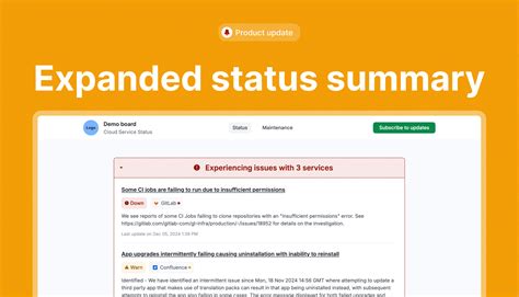 Status Page Expanded Status Summary Statusgator