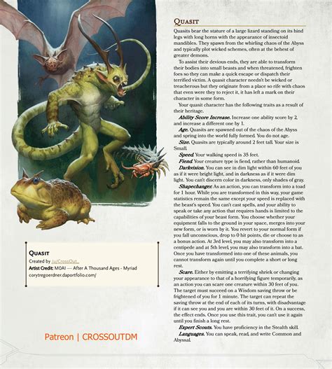 Quasit 5e Dandd Monster Spotlight Quasits Bell Of Lost Souls