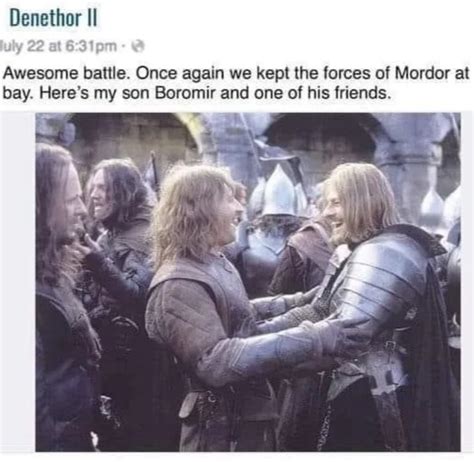 Boromir Arrow Memes Never Not Going To Cry Lotr Boromir