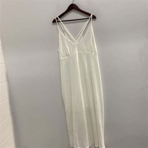 Refinity City Chic Womens Size M Maxi Dress White