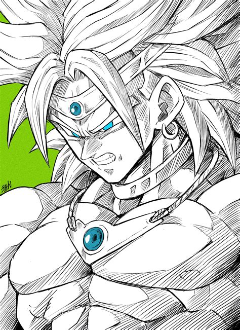 Dragon Ball Z Coloring Pages Broly