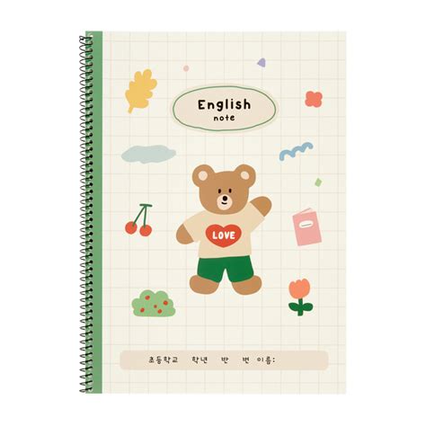 Poom 러브베어 영어노트 03008958