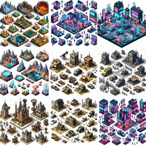 Isometric Game Asset Packs Dall·e Prompt Promptbase