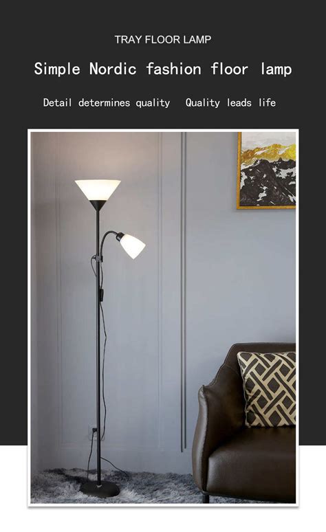 Nordic Vertical Table Lamp Led Floor Lamp Study Bedroom Living Room
