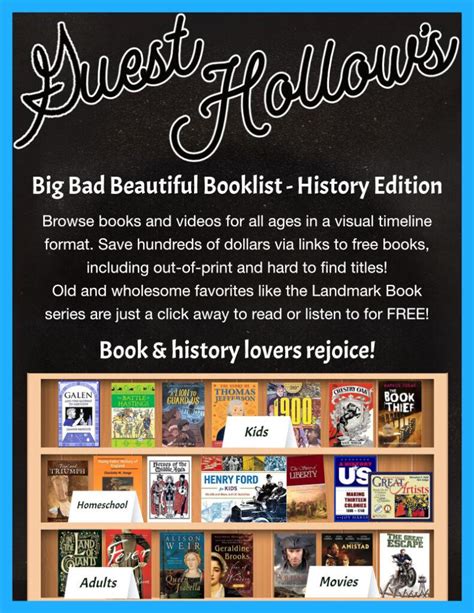 Guest Hollows Big Bad Beautiful Booklist History Edition Guest Hollow