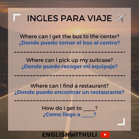 Inglés Para Viajes Englishwithuli Aprender Ingles Britanico Verbos
