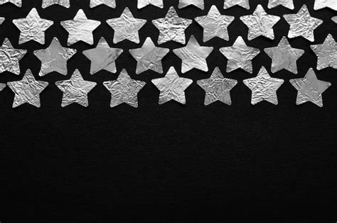 Premium Photo Beautiful Silver Stars Background
