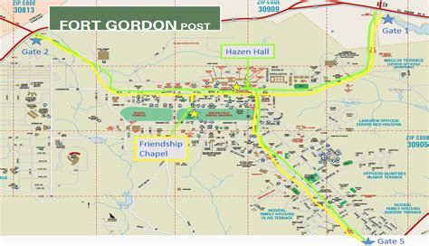 Map Of Fort Gordon Ga