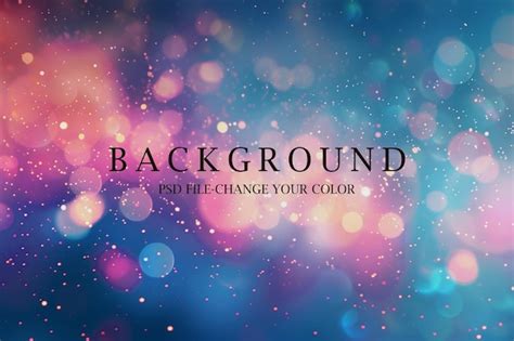 Abstract Electric Bokeh Background | Premium AI-generated PSD