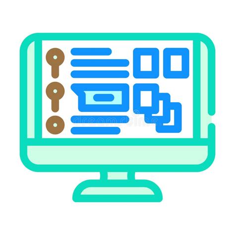 Course Catalog Online Learning Platform Color Icon Vector Illustration