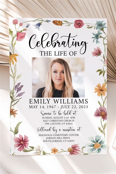 Ceremony Of Life Invitation Card