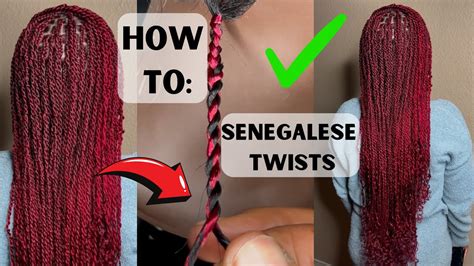 Detailed How To Senegalese Twists Tutorial Youtube