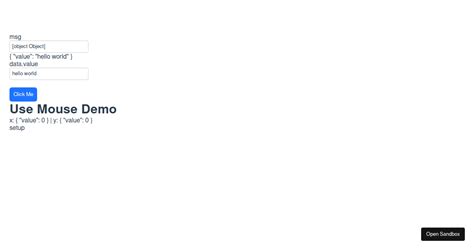 Composition Api Codesandbox
