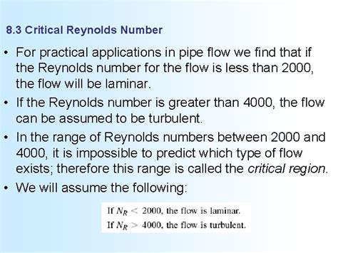 Reynolds Number Laminar Flow Turbulent Flow And Energy