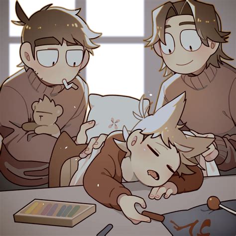 Tord Paul Patryck And Tomee Bear Eddsworld Drawn By Blacknyanko