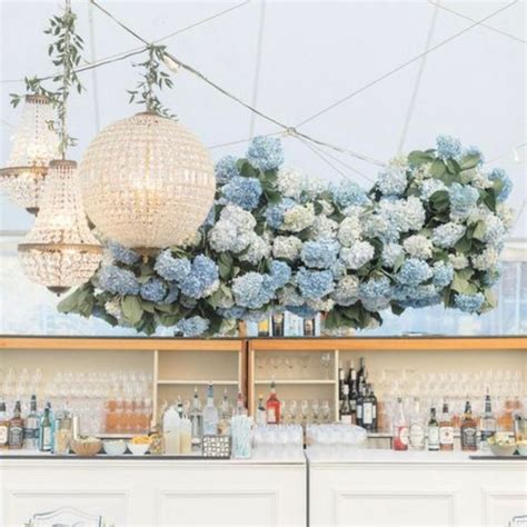 Hanging Hydrangea Floral Installation Hydrangeas Wedding Something