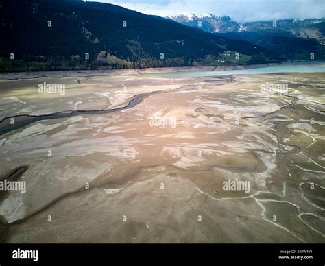 Lake Reschen Italian Lago Di Resia Reschensee Is A Reservoir In The