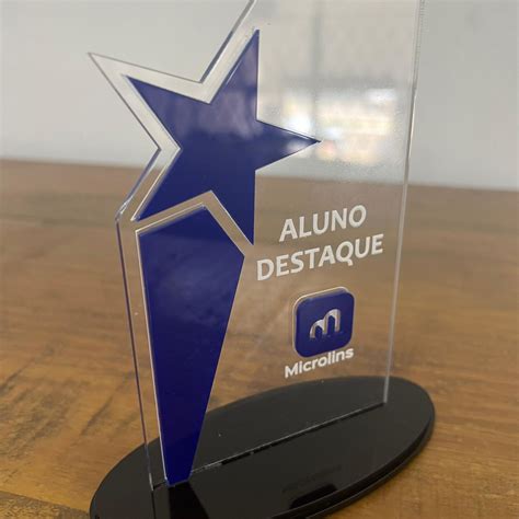 Troféu Personalizado Aluno Destaque Elo7 Produtos Especiais
