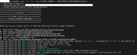 Bug Nordvpn And Wireguard Not Working Incorrect Key Size 48 · Issue 1888 · Qdm12gluetun