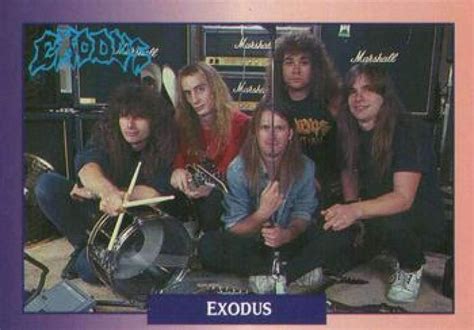 1991 Brockum Rock Cards Nonsport 166 Exodus Official Standard Sized