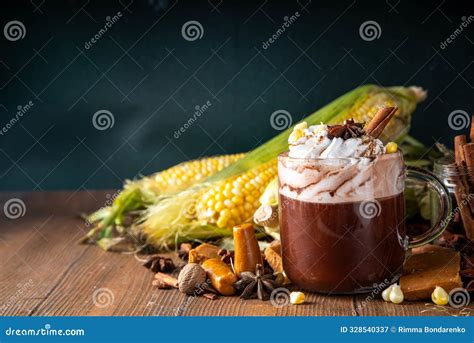 Mexican Champurrado Atole De Cacao Drink Stock Image Image Of Aromatic Chocolate 328540337