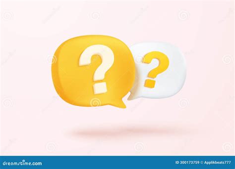 3d Question Mark Icon Sign or Ask FAQ and QA Answer Solution Information. Have a Question ...