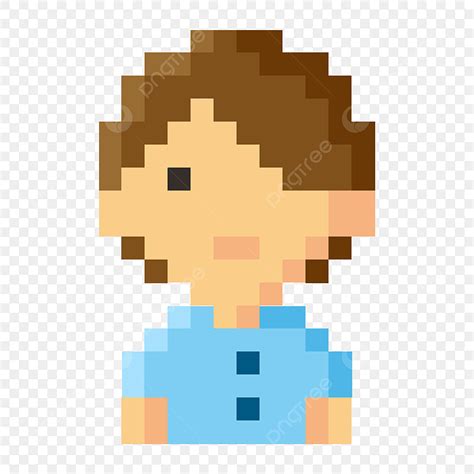 Cartoon Pixel Boy Illustration Pixel Boy Cartoon Character