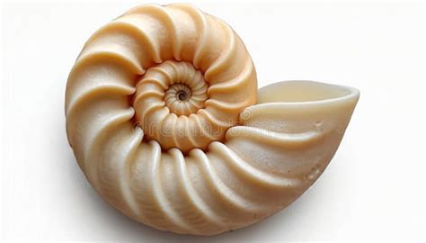 Chambered Nautilus Shell Shows Spiral Architecture Seashell Marine Chambered Nautilus Shell Shows Spiral Architecture Seashell Marine