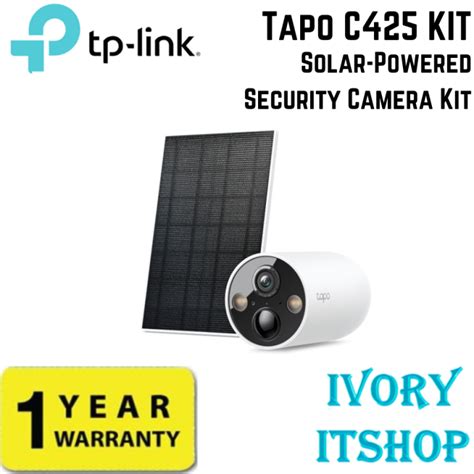 Tp Link Tapo C425 Kit Solar Powered Security Camera Kit ชาร์จพลังงานจาก